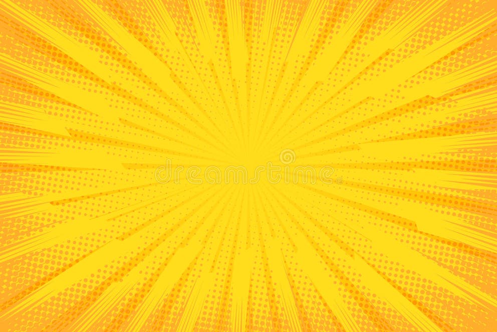 Comic Background. Pop Art Texture. Starburst Cartoon Style. Anime ...