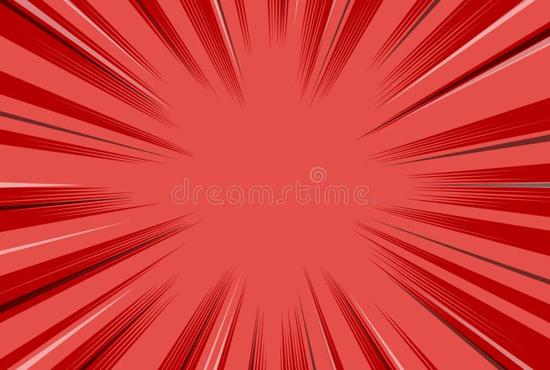 Comic Background, Red Color Pop Art Animation Stock Illustration ...