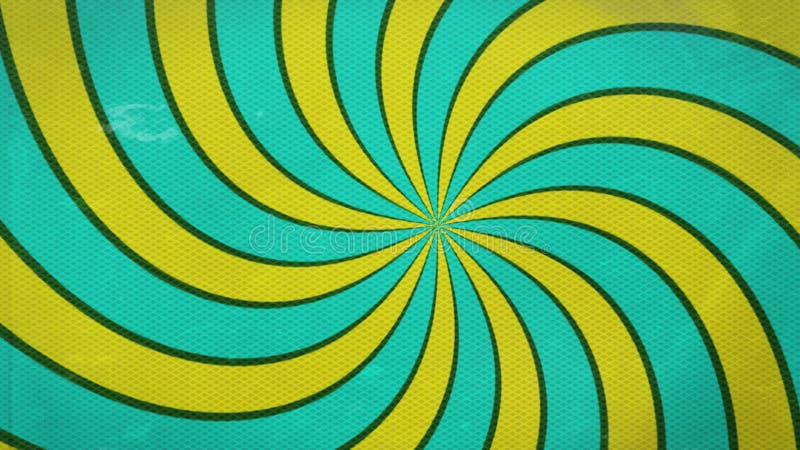 Comic Background with Rotating Stripes in Turquoise and Yellow ...