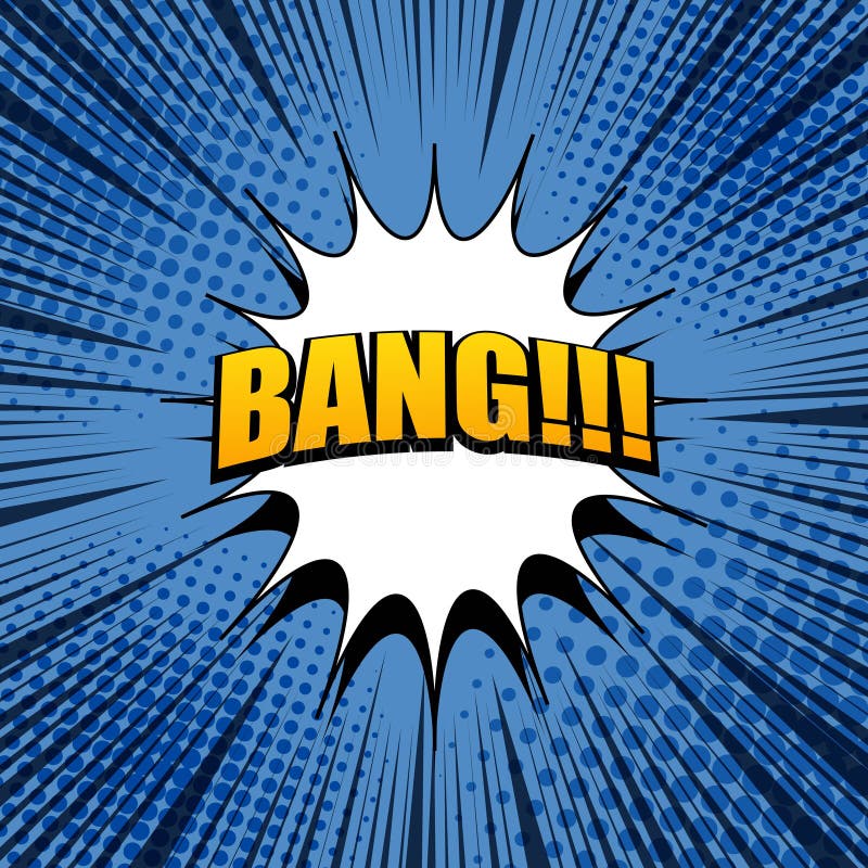 Comic Bang Expression Background Stock Vector - Illustration of bright ...