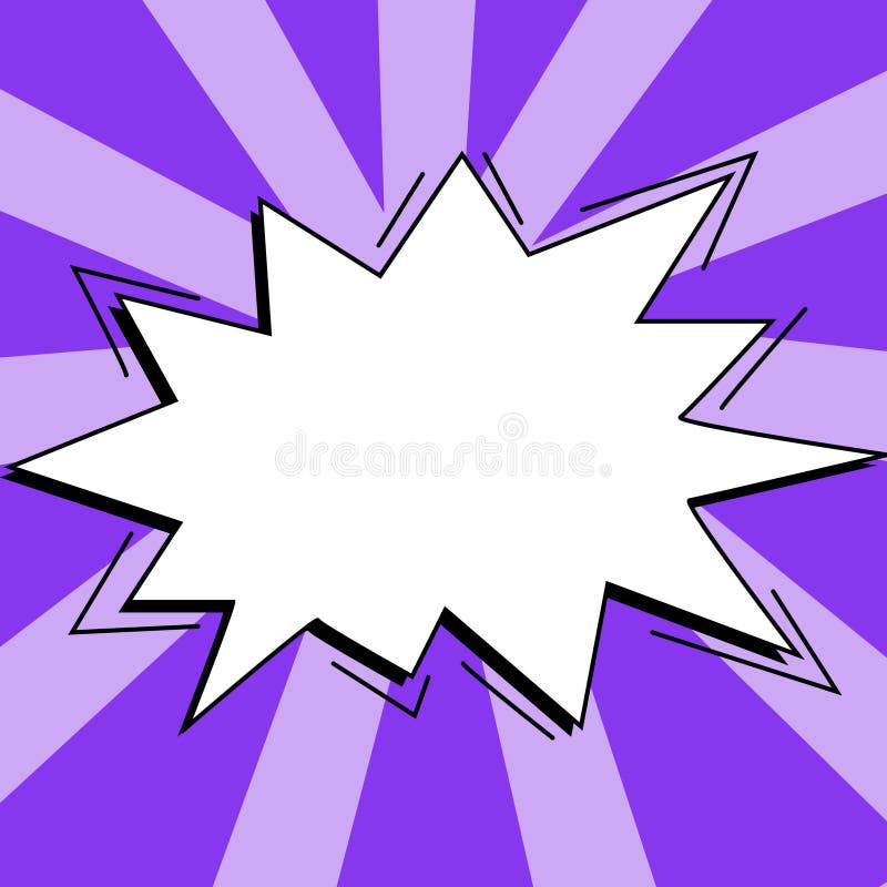 Comic Blank Speech Bubble with Copy Space and Colorful Doodles. Design ...