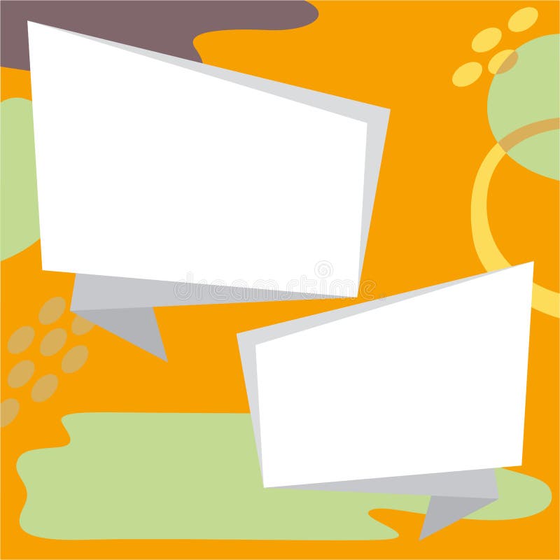 Comic Blank Speech Bubble with Copy Space Over Circular Color ...