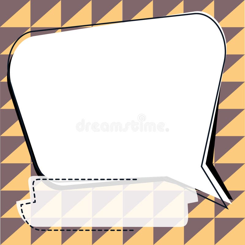 Comic Blank Speech Bubble with Copy Space Over Circular Color ...