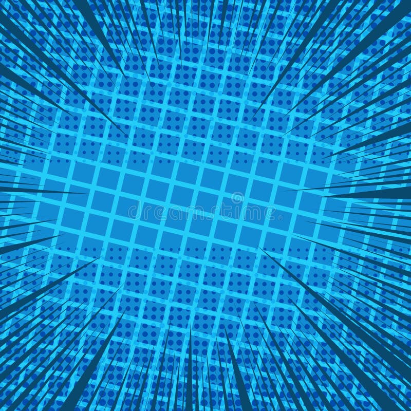 Comic blue page template stock vector. Illustration of design - 113012075