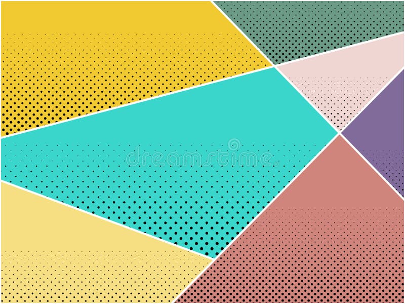 Comic Book Abstract Template with Dark Rays and Halftone Humor Effects ...