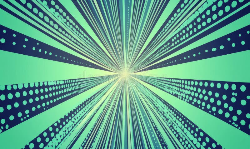 A Comic Book Abstract Template Featuring Rays and Halftone, with ...