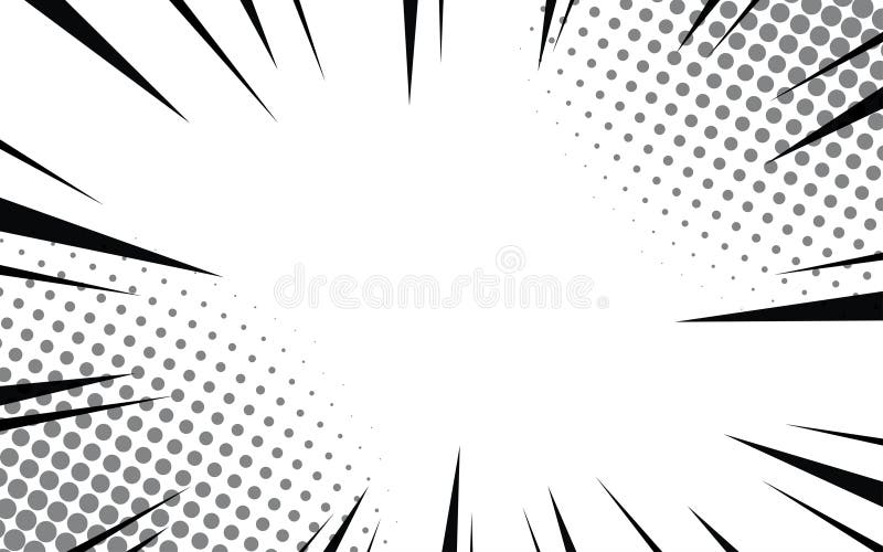 Comic Book Action Lines Background. Manga Speed Frames, Superhero ...