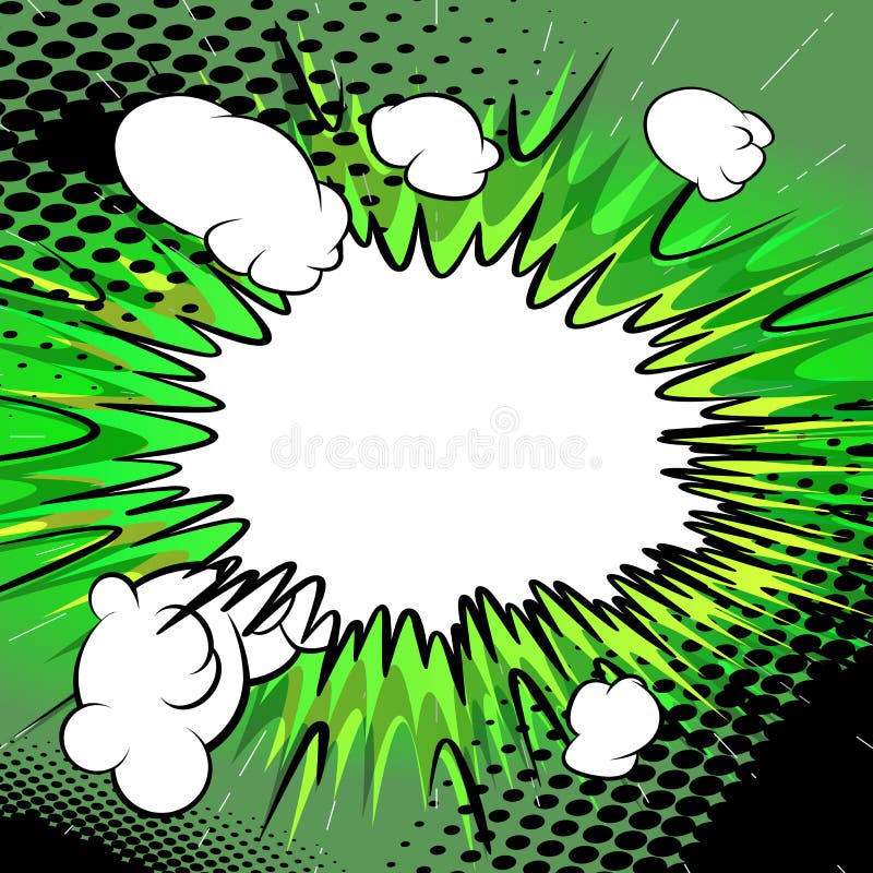 Comic Book Background with Explosion Effect. Stock Vector ...