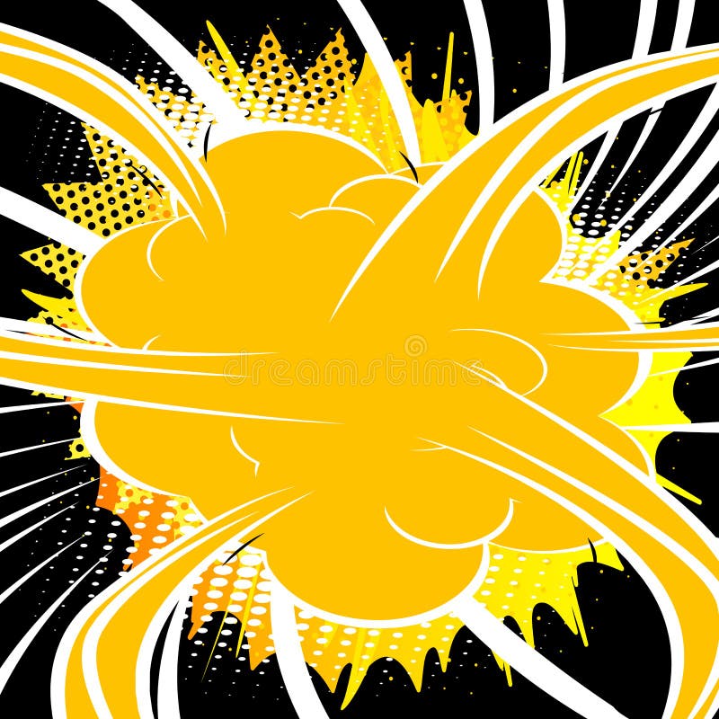 Comic Book Background with Explosion Effect. Stock Vector ...