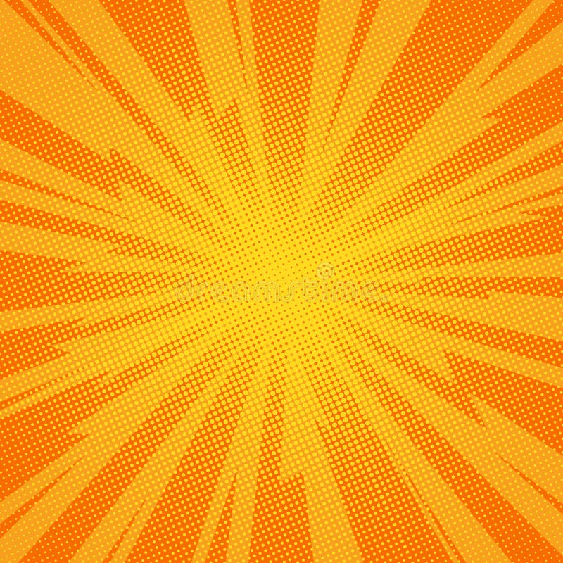 Orange comic background stock vector. Illustration of book - 122677959