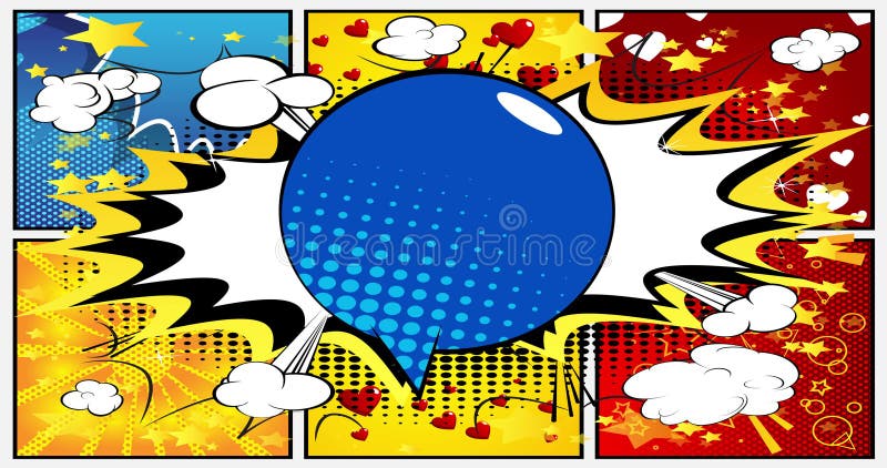 4k Animated Comics Moving, Changing Elements, Wallpapers. Retro Pop Art ...