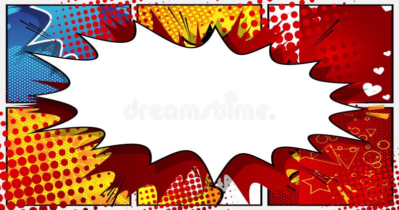 Comic Book Background. Motion Poster Stock Video - Video of comic ...