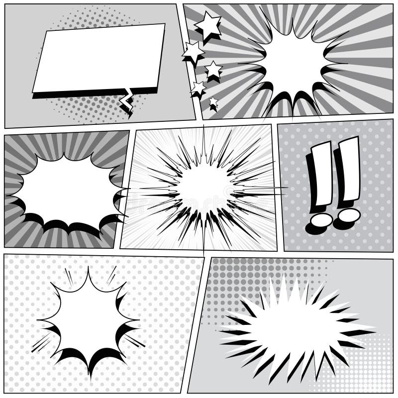 Gray Comic Book Background Stock Illustrations – 1,738 Gray Comic Book ...
