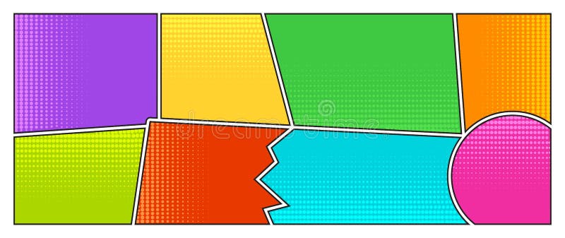 Comic Book Border stock vector. Illustration of playful - 15248018