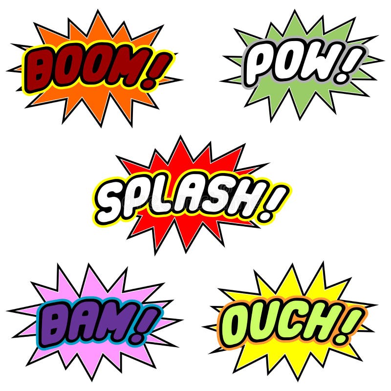 Comic book balloons stock vector. Illustration of callout - 25483556