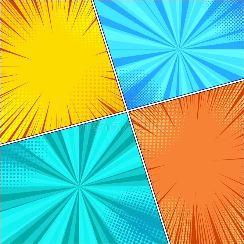 Comic book bright template stock vector. Illustration of artwork ...