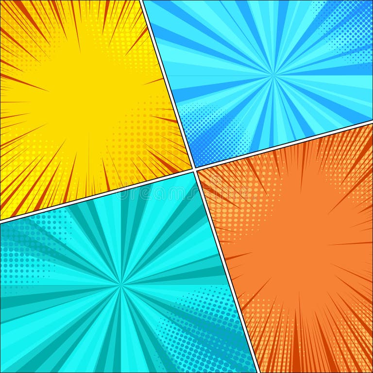 Comic book bright template stock vector. Illustration of artwork ...