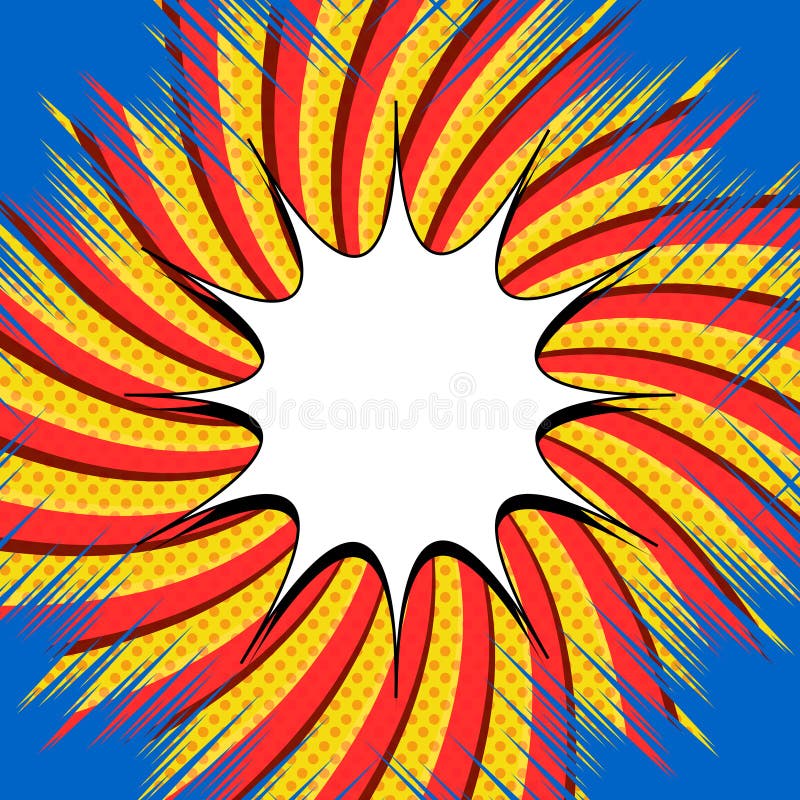 Comic book bright template stock vector. Illustration of explosive ...