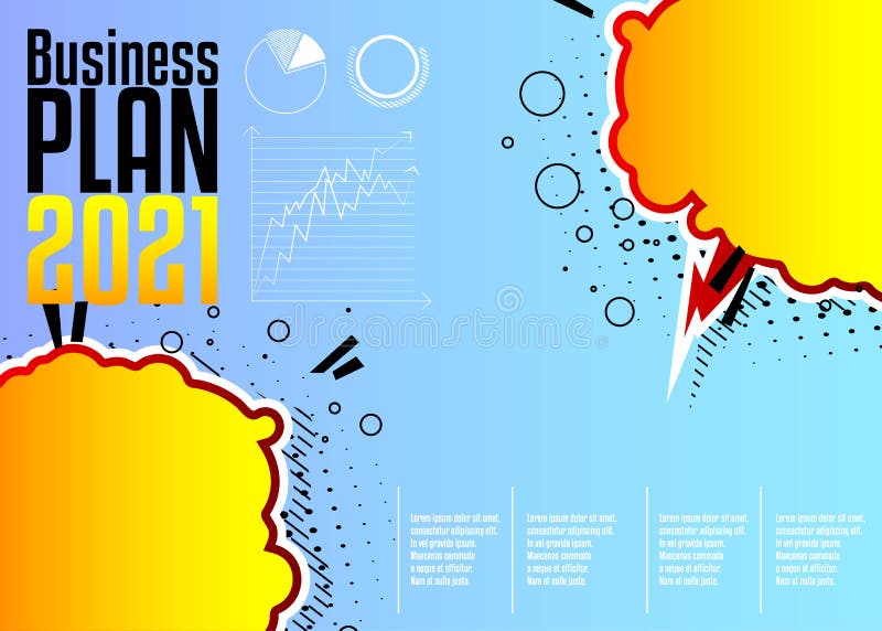 Comic Book Business Presentation Template. Stock Vector - Illustration ...