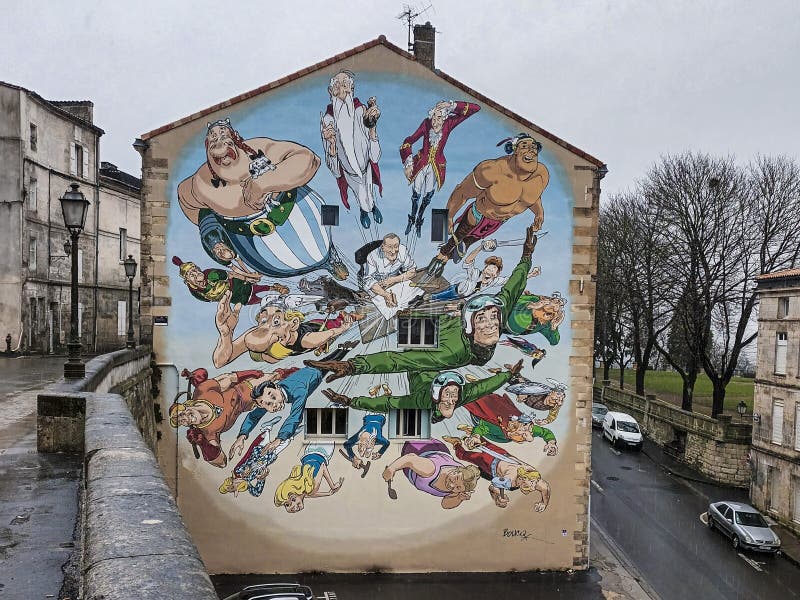 Mural painting editorial stock photo. Image of urban - 373444243