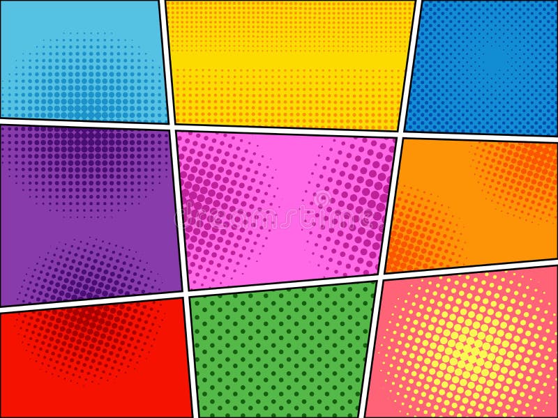 Comic Book Colorful Background Stock Vector - Illustration of book ...