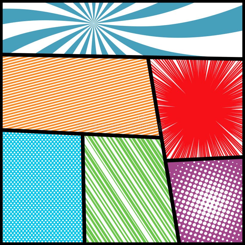 Comic Book Colorful Composition Stock Vector - Illustration of ...