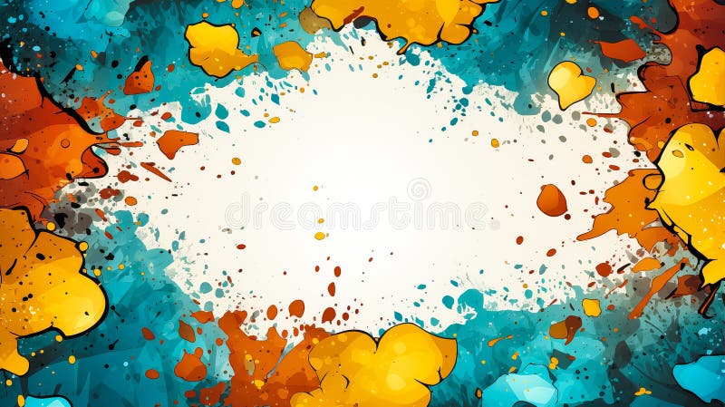 Comic Book Colourful Background Stock Illustration - Illustration of ...