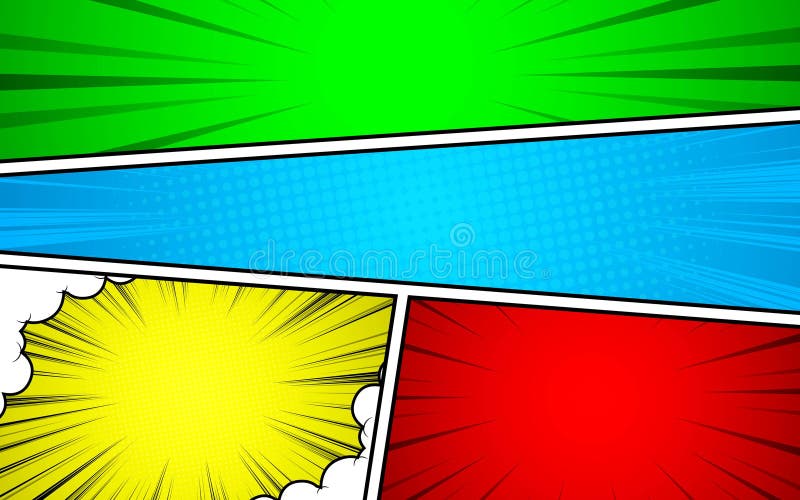 Comic Book. Cute Cartoon Explosion, and Graphic Conversation Elements ...