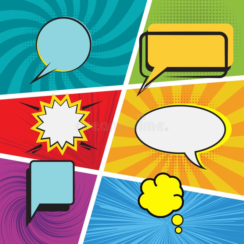 Comic Book Design Element Vector Stock Vector - Illustration of comic ...