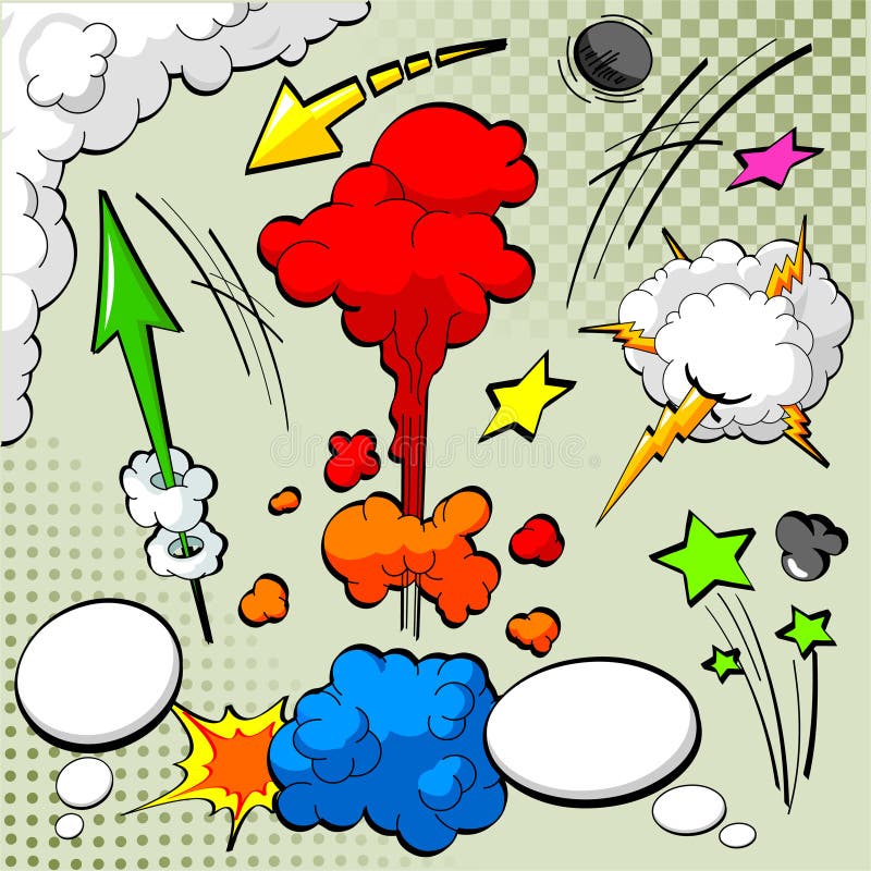 Comic Book design elements stock vector. Illustration of expression ...
