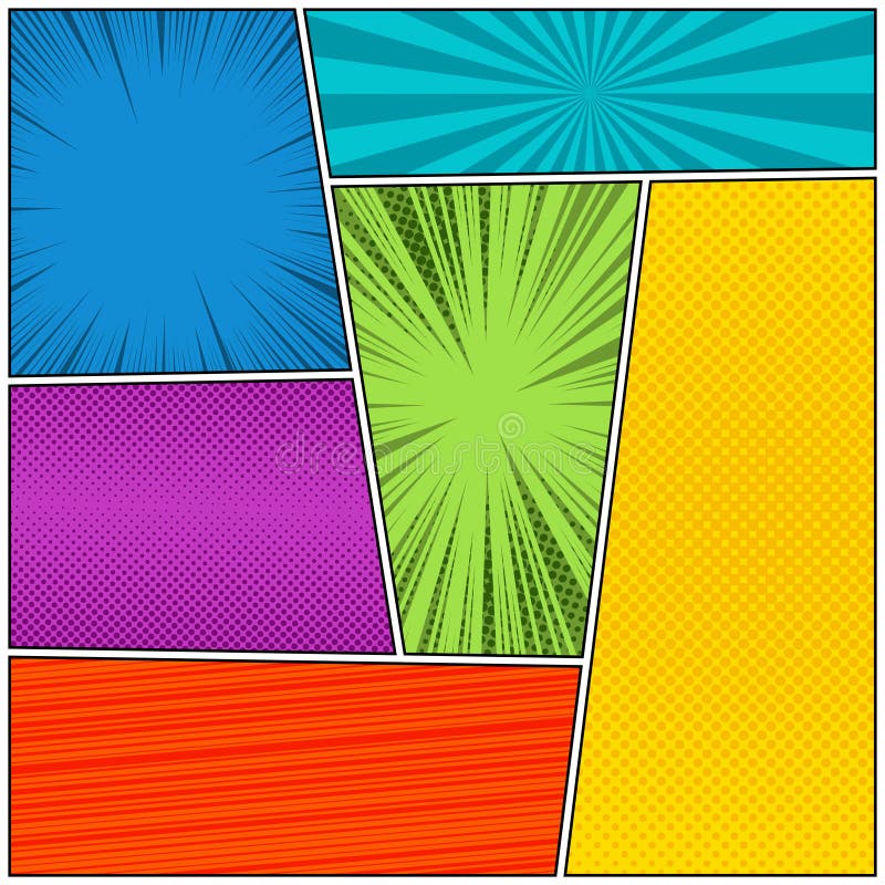 Comic Book Dynamic Composition Stock Vector - Illustration of funny ...