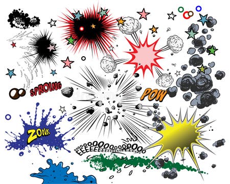 Comic book elements stock vector. Illustration of dangerous - 10646863