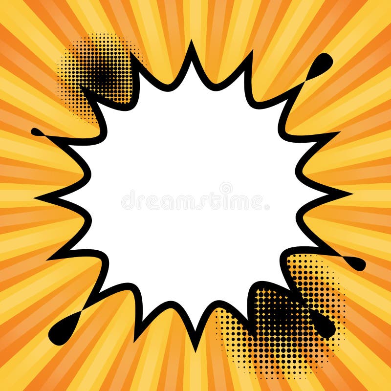 Comic book explosion stock vector. Illustration of empty - 38830157
