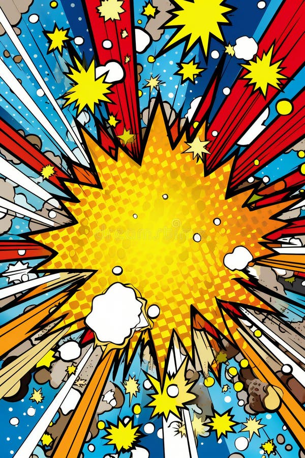 Comic Book Explosion Background, Illustration, Comics Book Background ...
