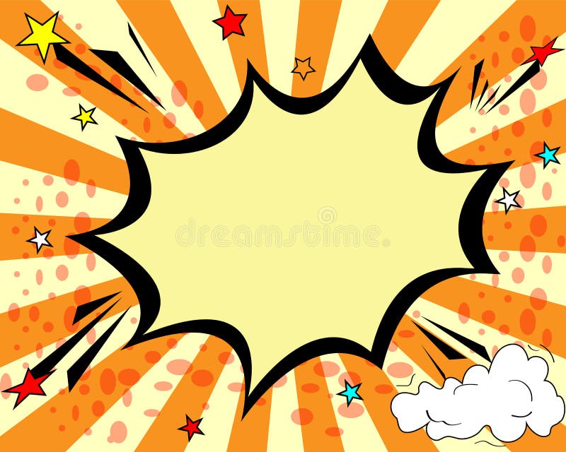 Comic Book Explosion Background Image. Vector Illustration Stock Vector ...