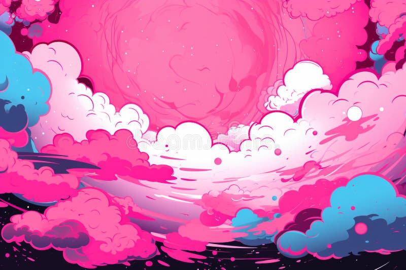 Comic Book Explosion Background with Space for Text Stock Illustration ...