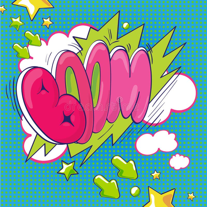 Comic Book Explosion stock vector. Illustration of bang - 72704155