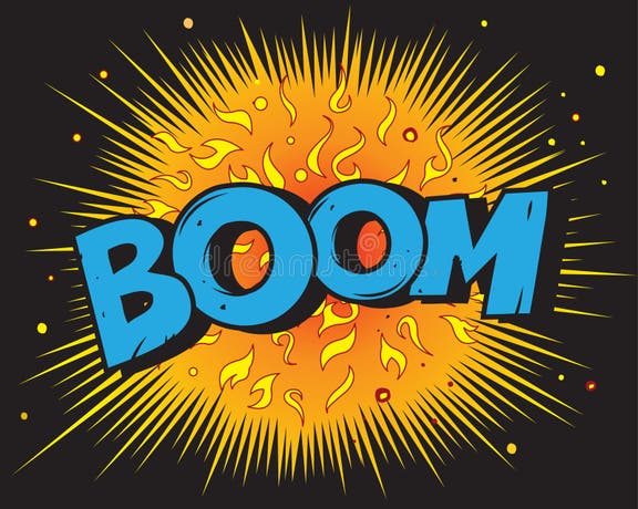 Comic Book Explosion - Boom Stock Vector - Illustration of icon ...