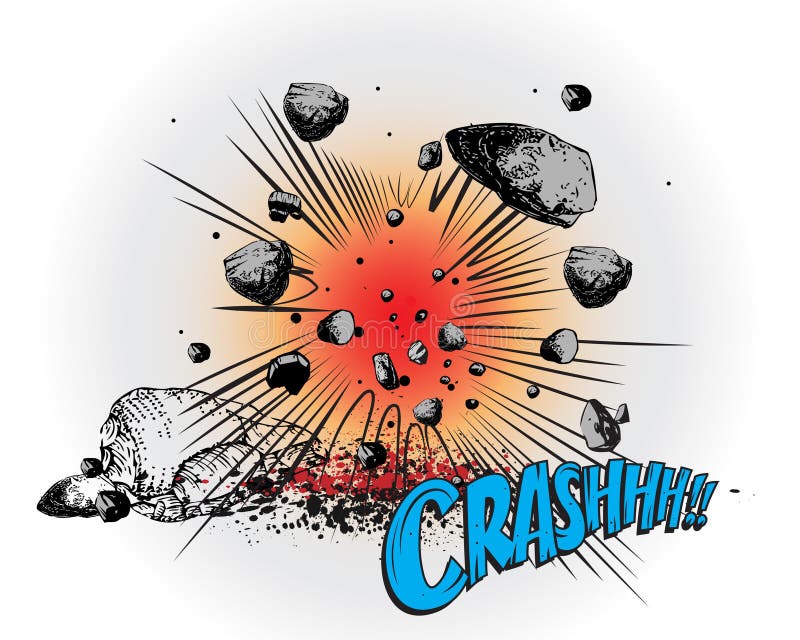 Comic Book Explosion - Crash Stock Vector - Illustration of conflict ...