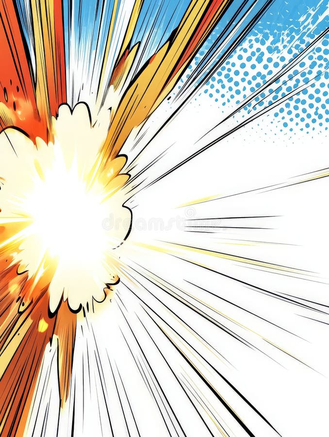 Comic Book Explosion Illustration Stock Illustration - Illustration of ...