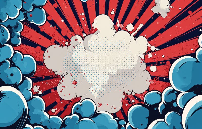 Explosion Comic Blue Red Stock Illustrations – 2,066 Explosion Comic ...