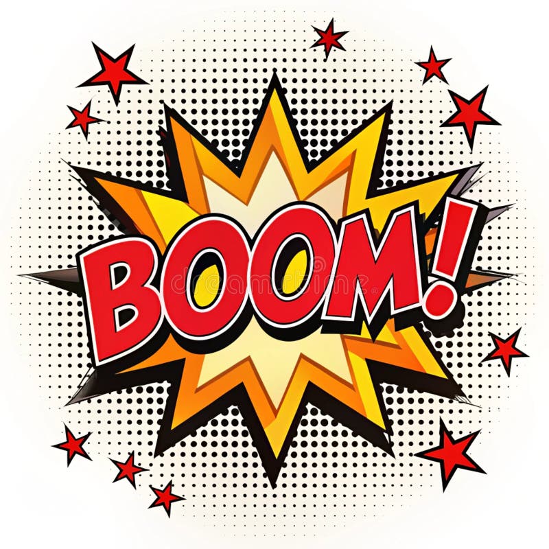 Comic Book Explosion Sound Effect Stock Illustration - Illustration of ...