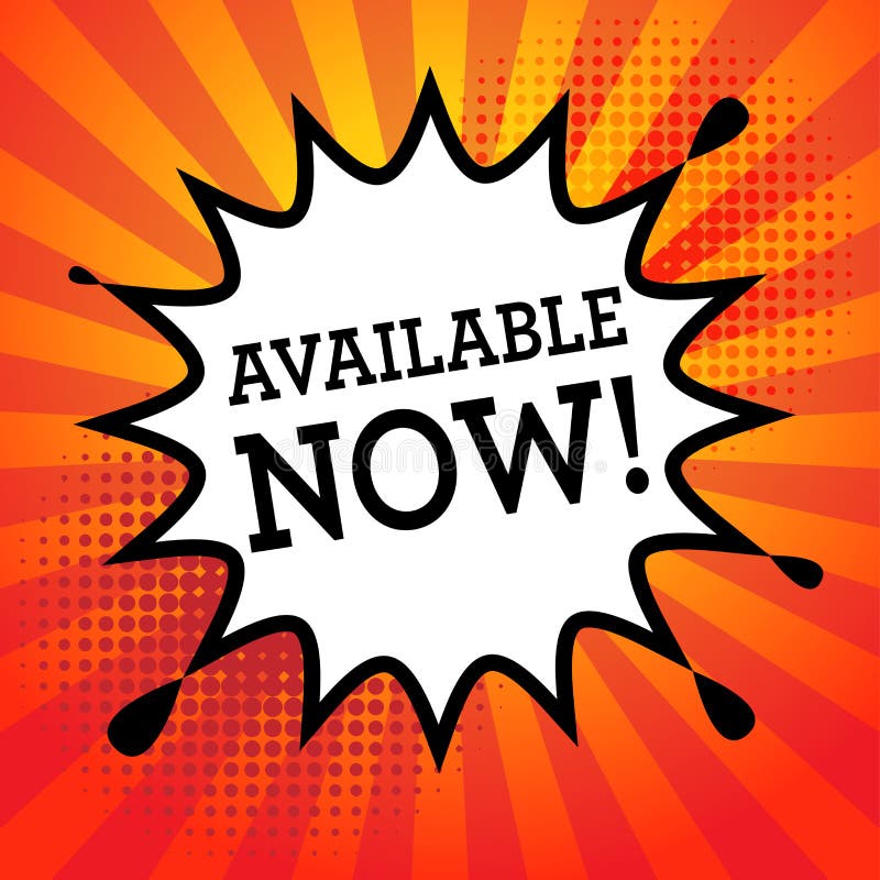 Comic Book Explosion with Text Available Now Stock Vector ...