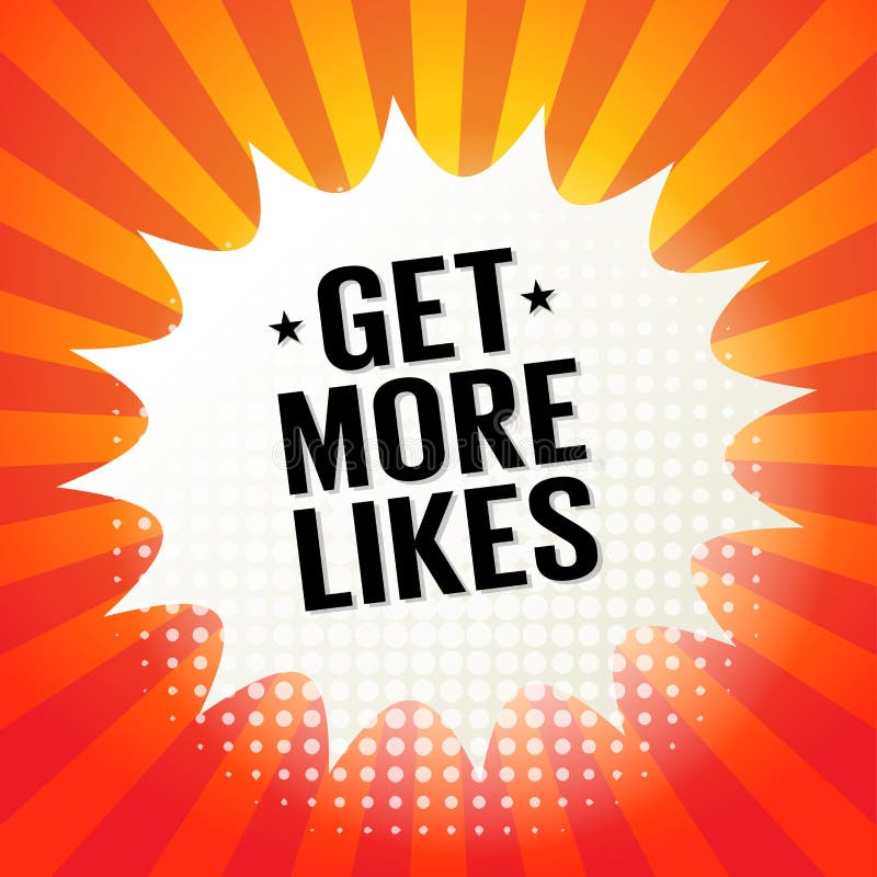 Comic Book Explosion with Text Get More Likes Stock Vector ... Comic Book Explosion with Text Get More Likes Stock Vector ...