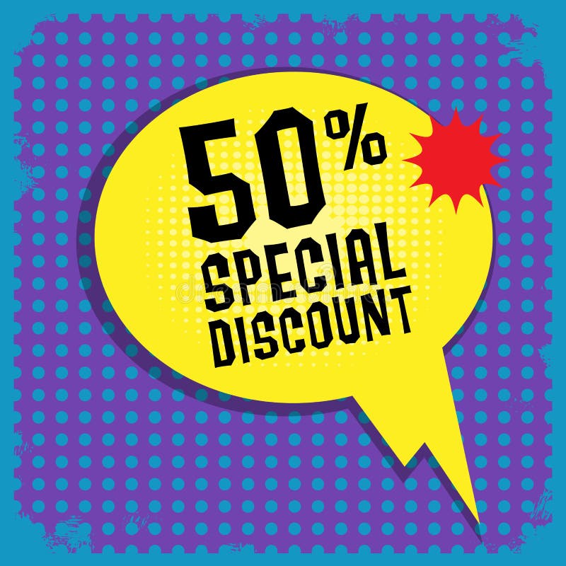 Comic Book Explosion with Text Special Discount Stock Vector ...