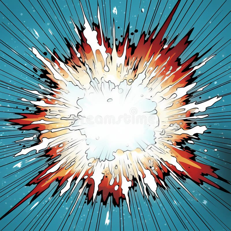 Retro Comic Book Style Supernova Explosion Illustration Stock ...