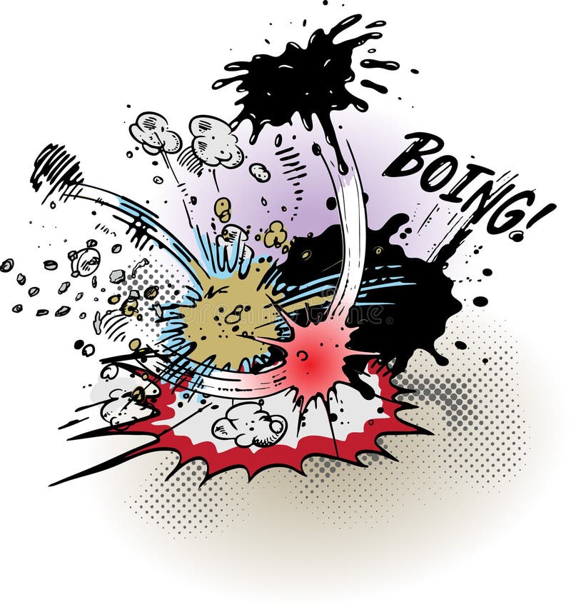 Set of Comic Book Explosions Stock Vector - Illustration of conflict ...