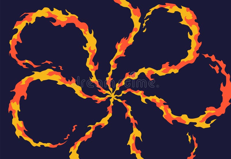 Comic Book Flame Background. Cartoon Explosion Element. Boom Cloud and ...
