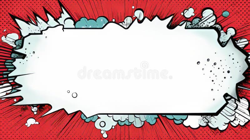Comic Book Frame with Comic Book Style Text Stock Illustration ...