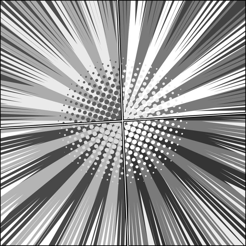 Comic Book Gray Square Concept Stock Vector - Illustration of effect ...